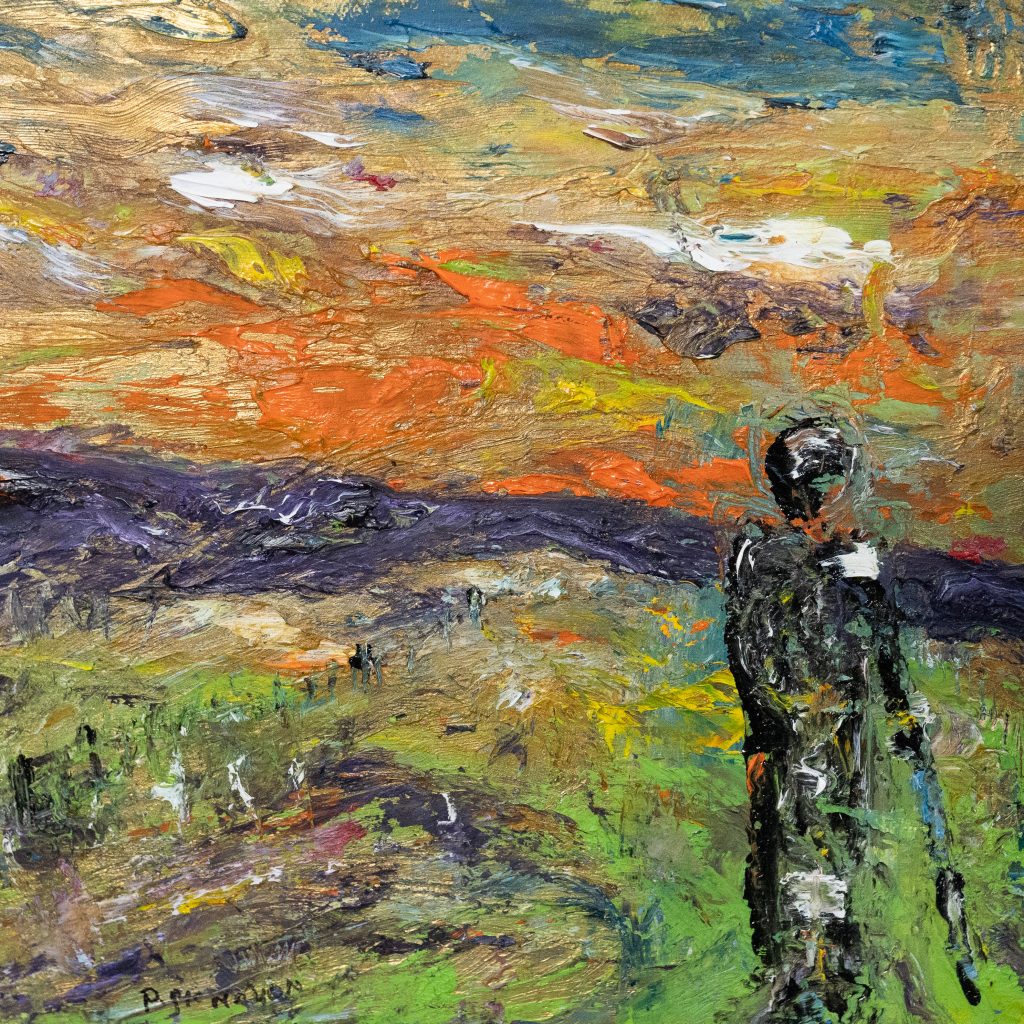 Walking Man (Heading West) by Paul McMahon for Kilbaha Gallery