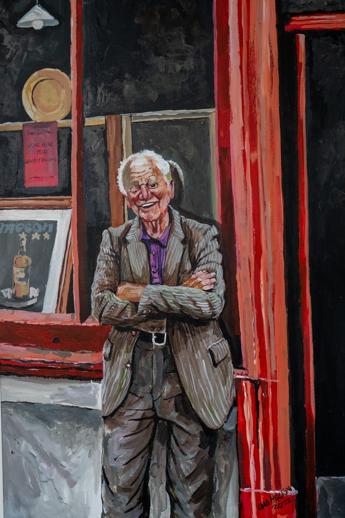 Outside the Pub, Lahinch Co Clare by Una Heaton