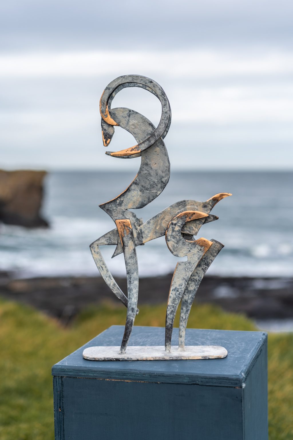 Bronze Goat by sculptor Seamus Connolly Kilbaha Gallery