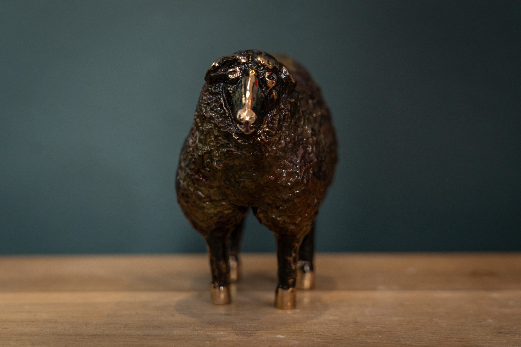 Bronze Sheep IV by Arturas for Kilbaha Gallery